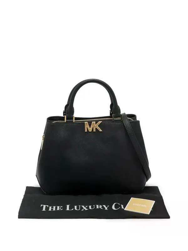 Michael Kors Florence Leather Satchel Bag - Black