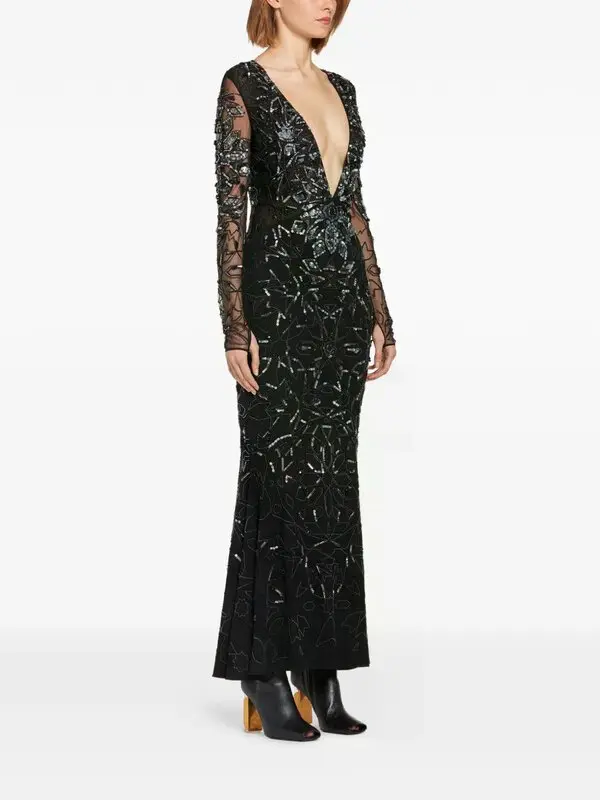 Roberto Cavalli Embellished Fishtail Gown