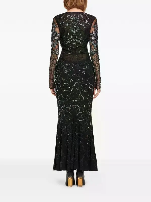 Roberto Cavalli Embellished Fishtail Gown