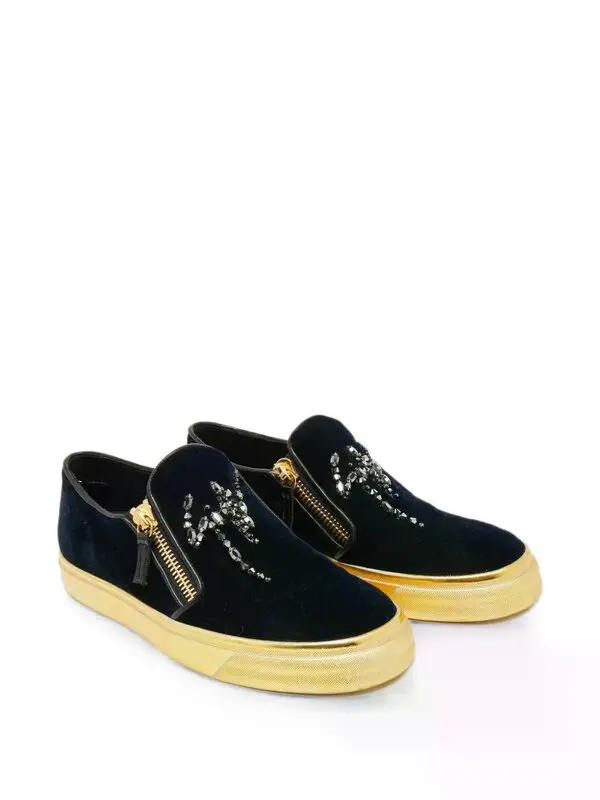 GIUSEPPE ZANOTTI May London Velvet Sneakers