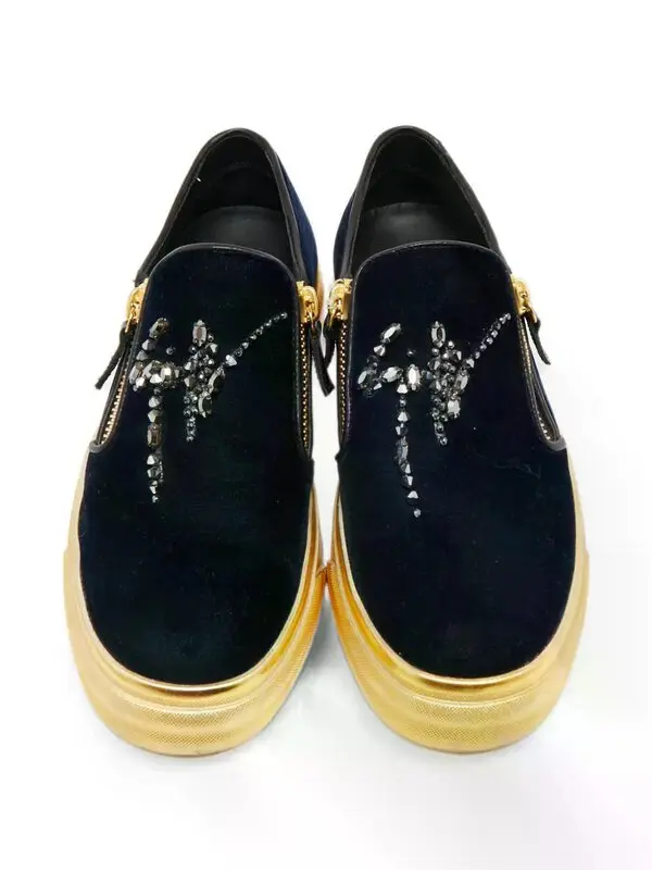 GIUSEPPE ZANOTTI May London Velvet Sneakers