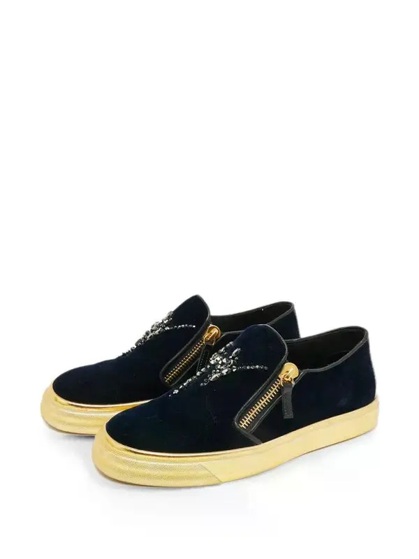 GIUSEPPE ZANOTTI May London Velvet Sneakers