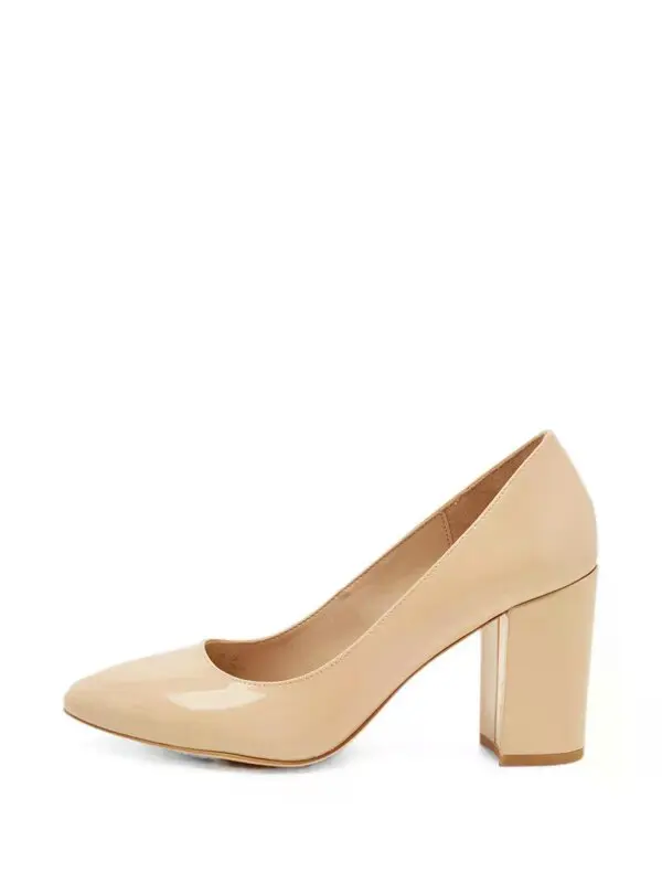 STUART WEITZMAN Ariana Leather Heeled Pumps - Neutrals