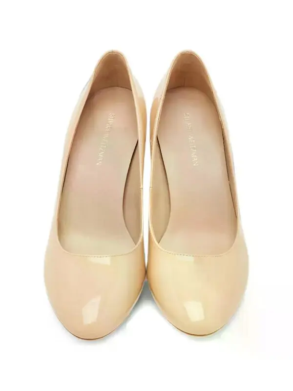STUART WEITZMAN Ariana Leather Heeled Pumps