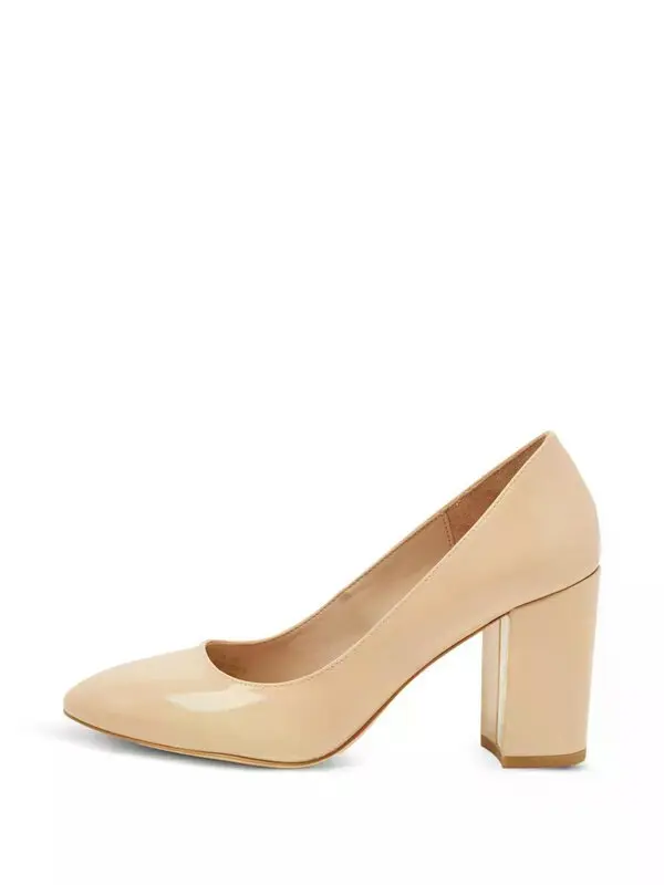 STUART WEITZMAN Ariana Leather Heeled Pumps - Neutrals