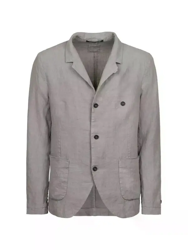 HANNES ROETHER Button-fastening Patch-pocket Blazer