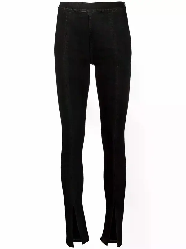 Rick Owens Slit Front Leggings - Black