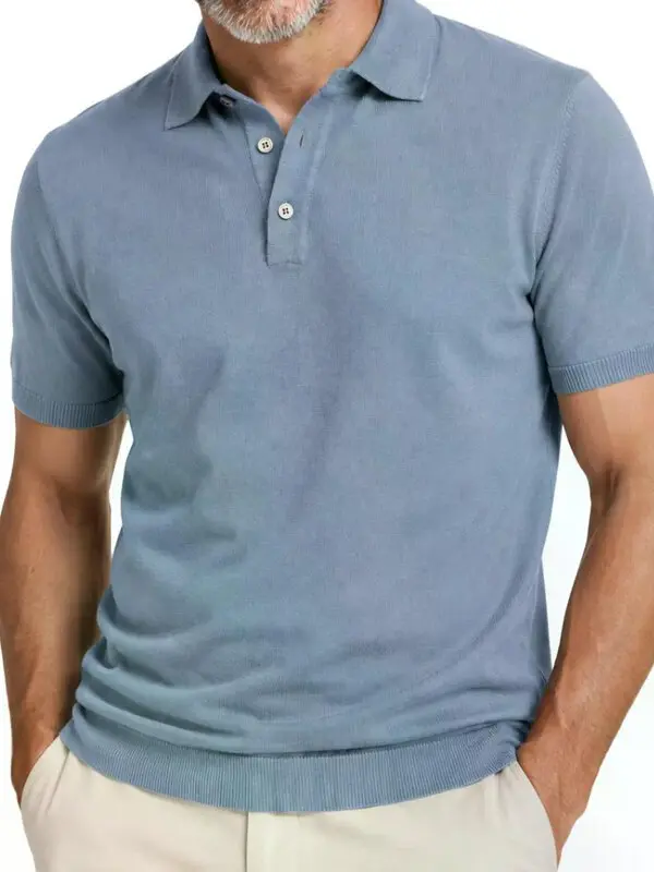 FRANZESE COLLECTION Gossip Ribbed-trim Polo Shirt