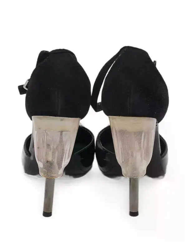 Loewe T-strap Pumps With Sculptural Heel