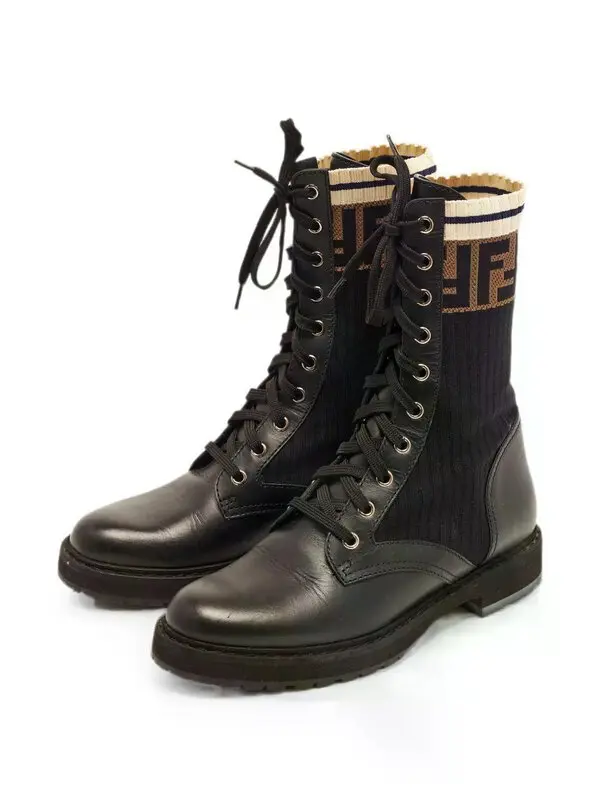 Fendi Rockoko Combat Boots