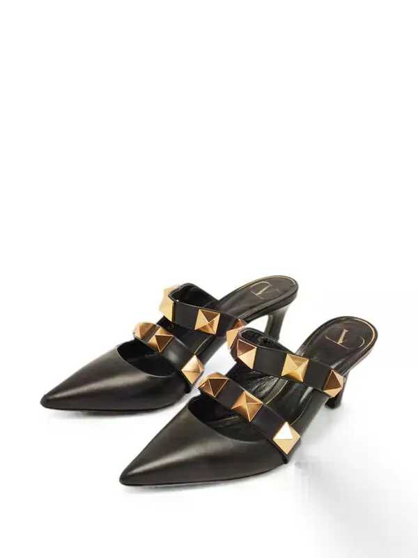 Valentino Garavani Roman Stud Leather Mules