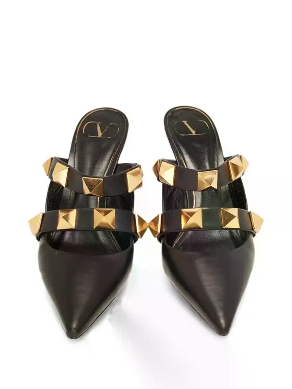 Valentino Garavani Roman Stud Leather Mules