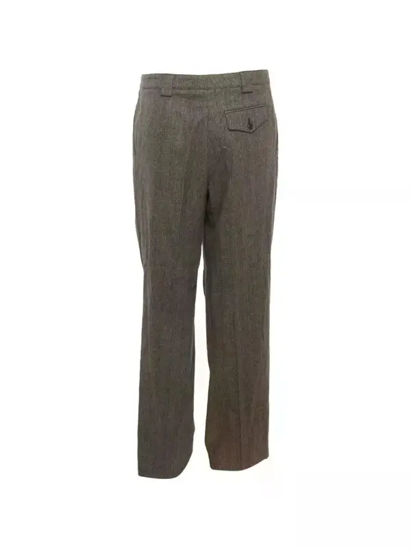 Etro Plaid Wool Wide-leg Trousers