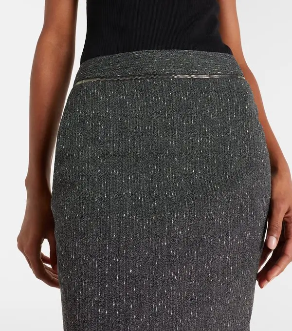 Alexander McQueen Pinstripe Pencil Skirt