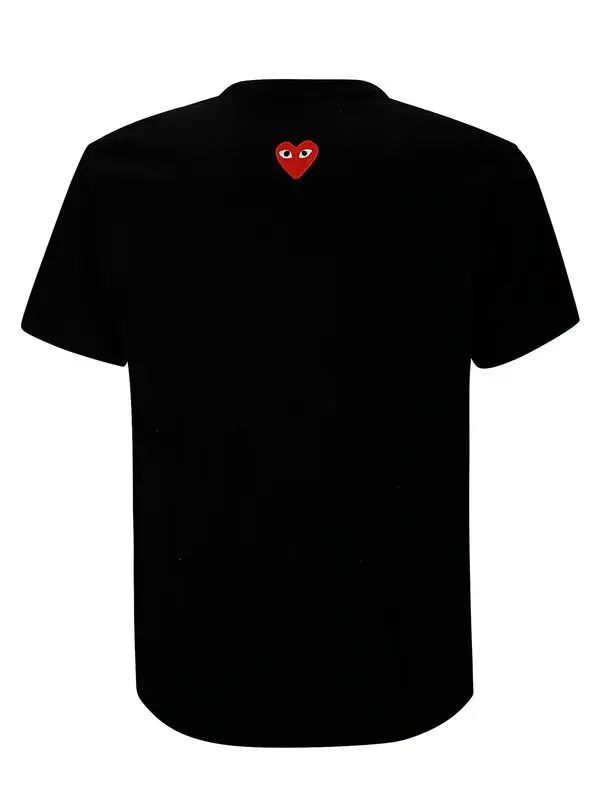 Play Comme Des Garcon Comme Des Garçons Play Logo Patch Crewneck T-shirt