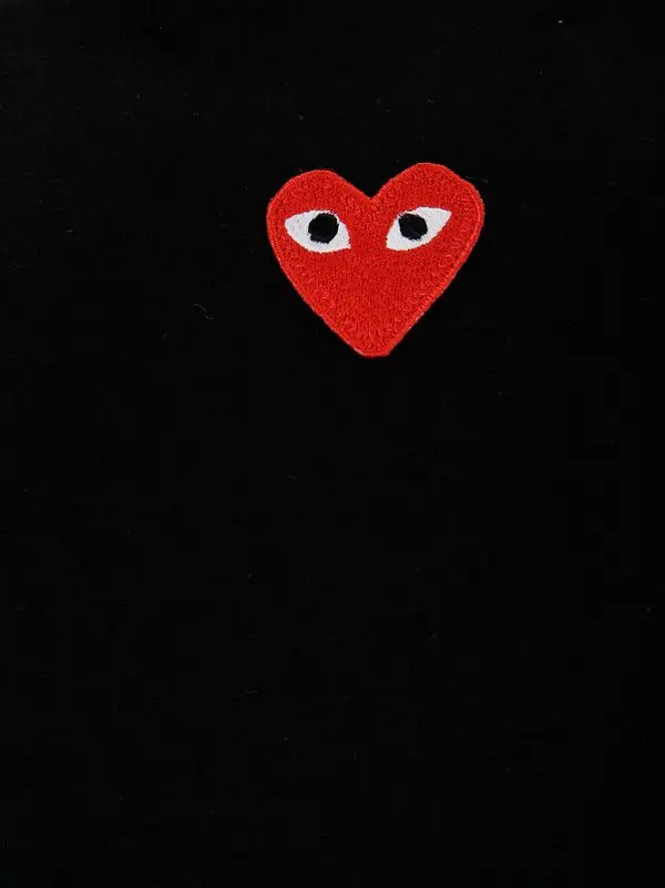 Play Comme Des Garcon Comme Des Garçons Play Logo Patch Crewneck T-shirt