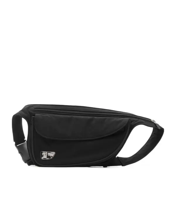 Burberry Logo Detailed Zip-up Belt Bag - Black