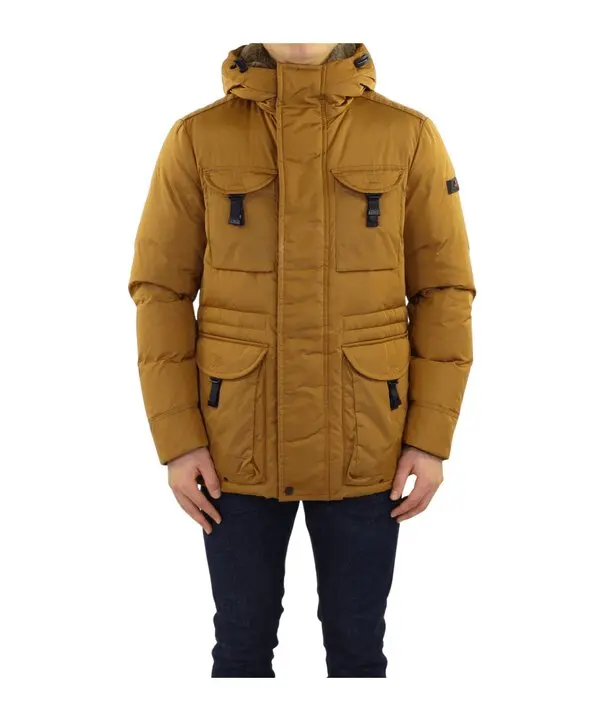 Peuterey High Neck Jacket With Buckle Detail