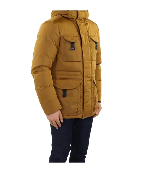 Peuterey High Neck Jacket With Buckle Detail
