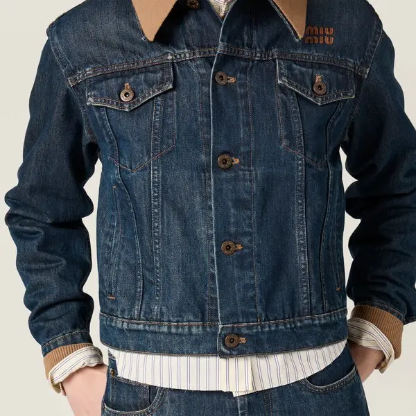 Miu Miu Button-up Denim Jacket