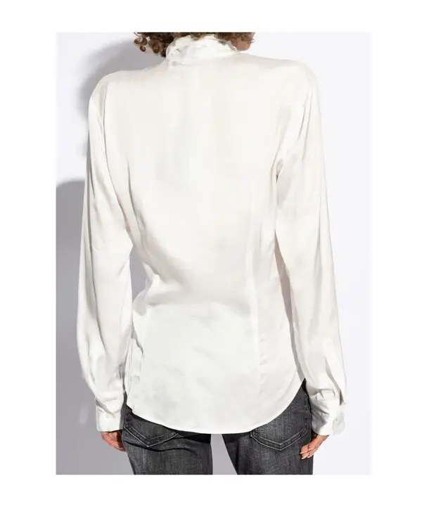 Dsquared2 Bow Detail Logo Plaque Shirt