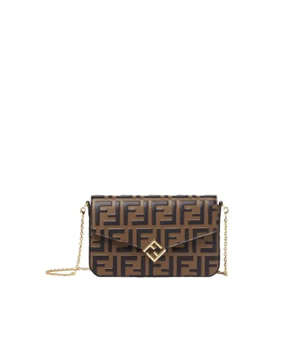 Fendi Leather Wallet - Brown