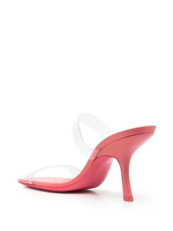 By Far Clara Square Toe Heeled Mules