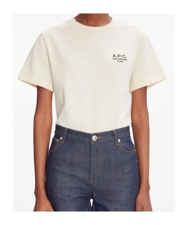 A.p.c. Logo Embroidered Crewneck T-shirt