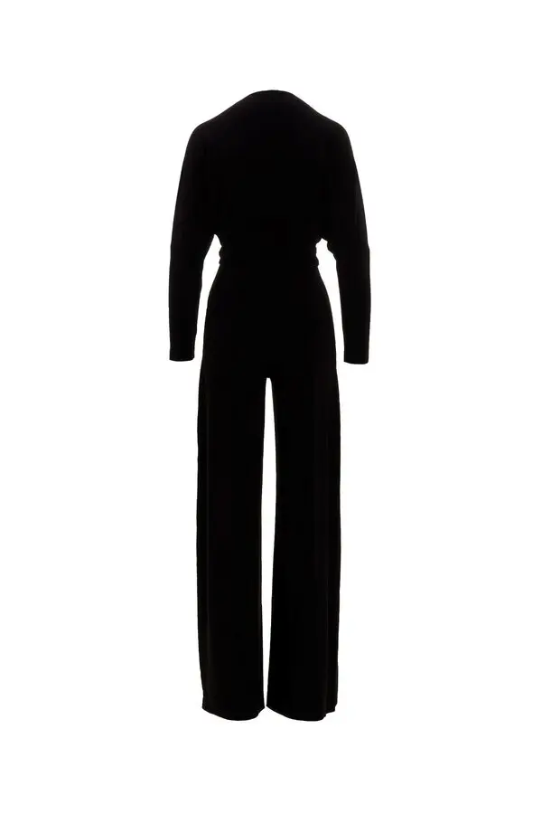 Norma Kamali V-neck Straight-leg Bodysuit