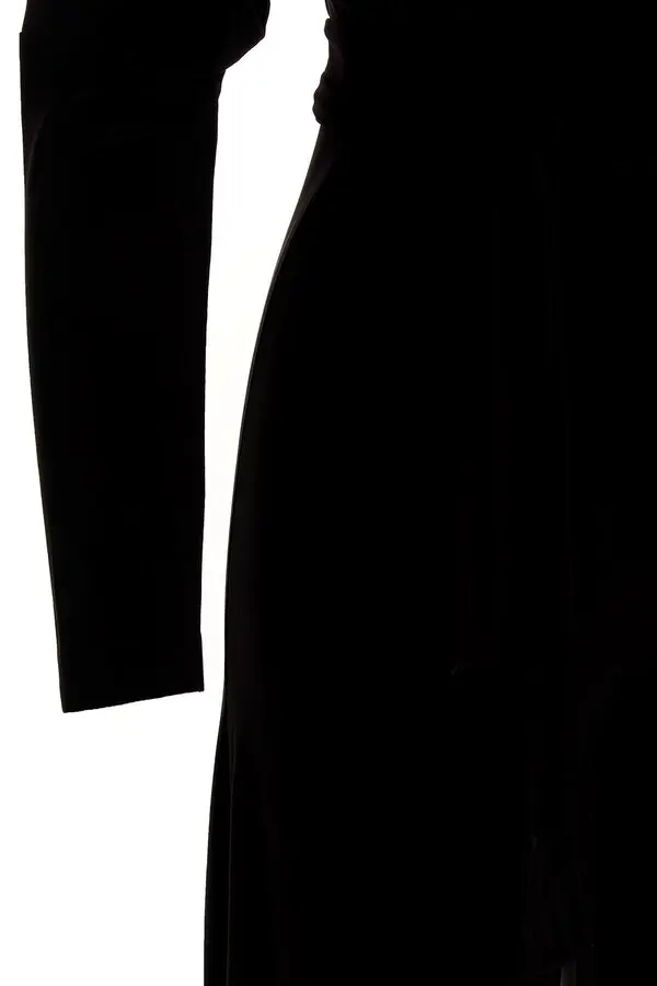 Norma Kamali V-neck Straight-leg Bodysuit