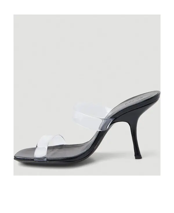By Far Clara Square Toe Heeled Mules
