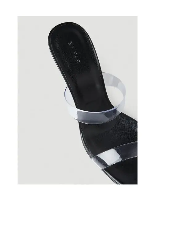 By Far Clara Square Toe Heeled Mules