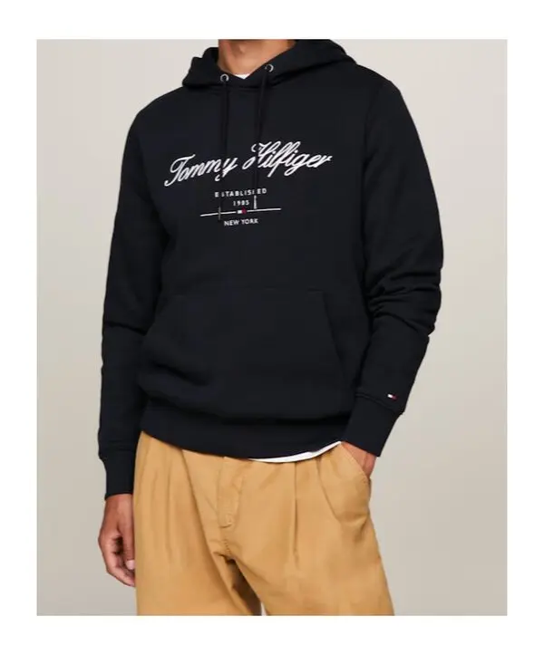 Tommy Hilfiger Logo Embroidered Hoodie