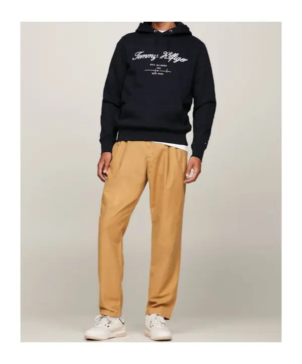 Tommy Hilfiger Logo Embroidered Hoodie