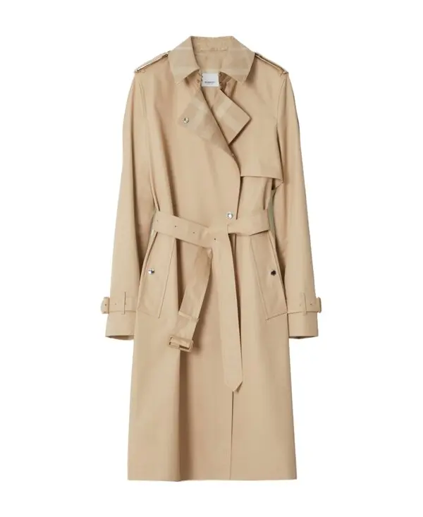 Burberry Gabardine Trench Coat - Soft Fawn