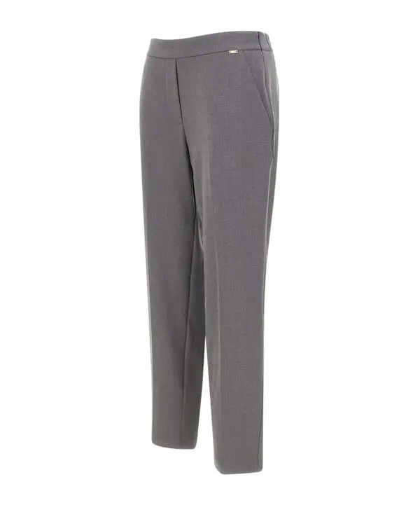 KAOS Pressed-crease Trousers With Elasticated Waist