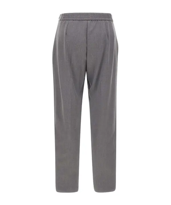 KAOS Pressed-crease Trousers With Elasticated Waist