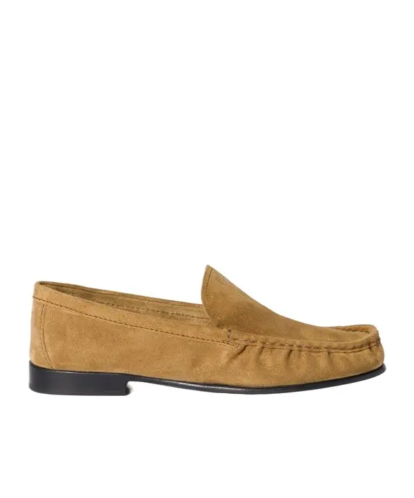 Miu Miu Logo-embossed Loafers