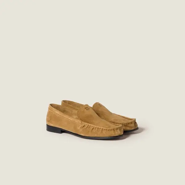 Miu Miu Logo-embossed Loafers