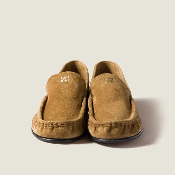 Miu Miu Logo-embossed Loafers