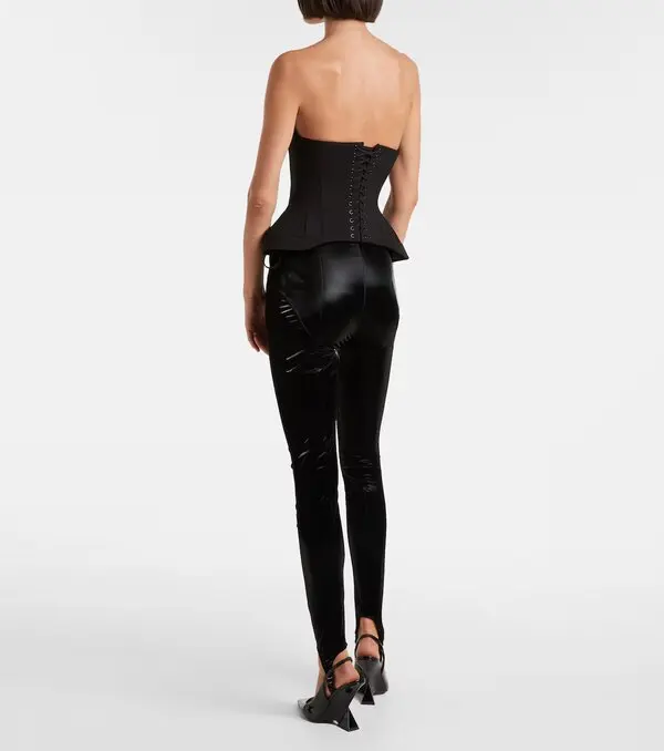MUGLER Strap Detail Bustier