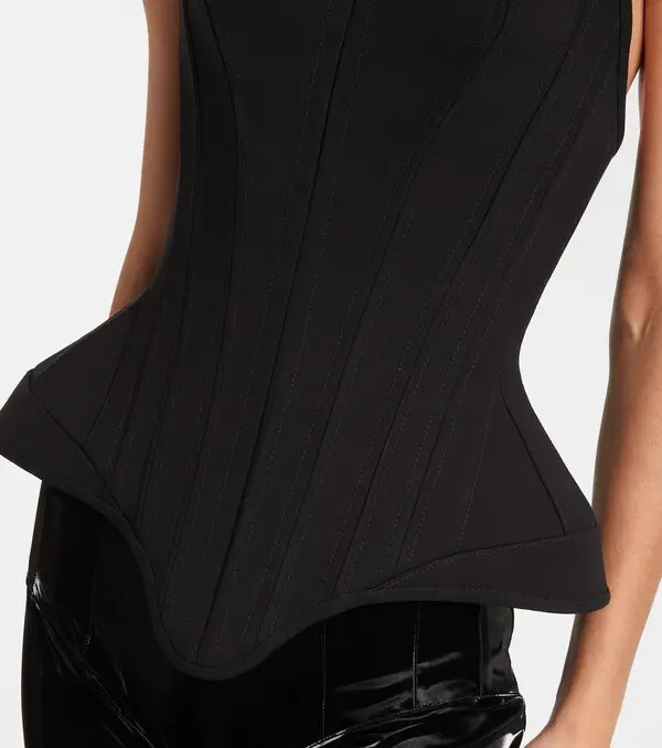 MUGLER Strap Detail Bustier