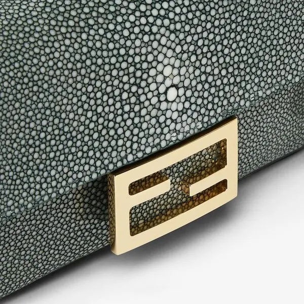 Fendi English Green Stingray Leather Bag