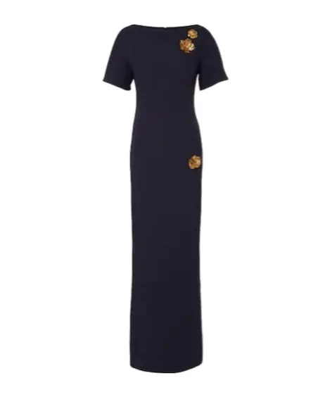 SAFIYAA LONDON Embellished Crepe Gown