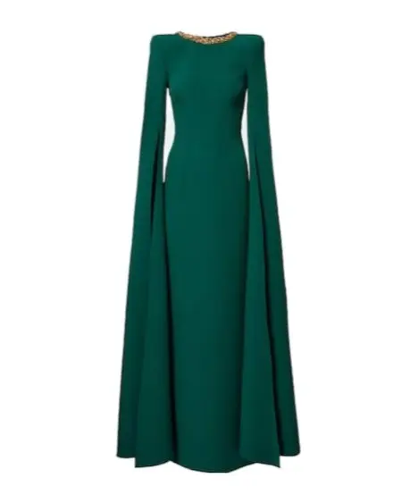 SAFIYAA LONDON Embellished Crepe Gown
