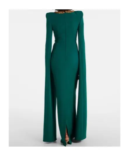 SAFIYAA LONDON Embellished Crepe Gown