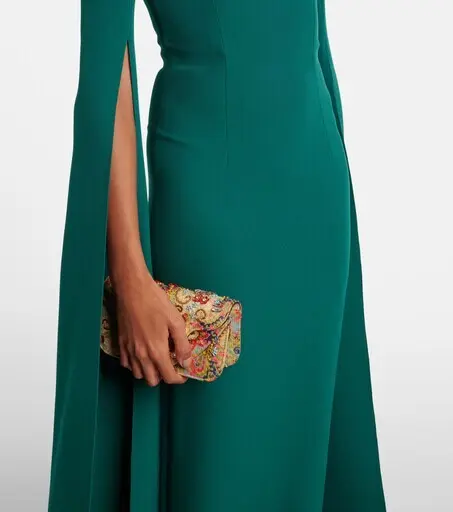 SAFIYAA LONDON Embellished Crepe Gown