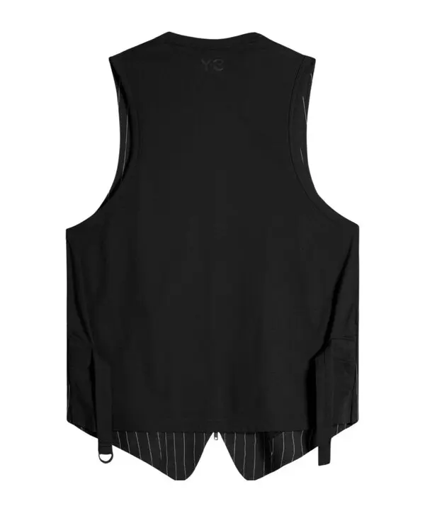 Y3 Pinstripe Tailored Vest
