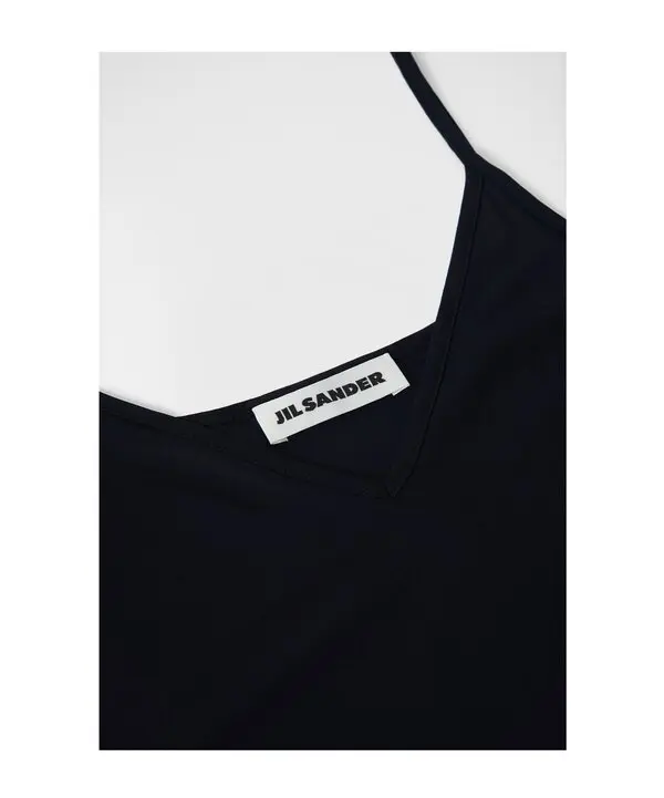 JIL SANDER V-neck Sleeveless Tank Top