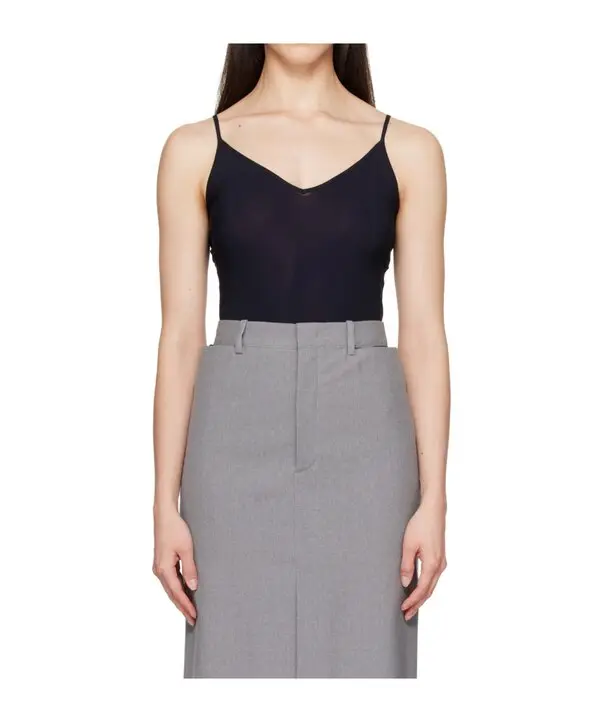 JIL SANDER V-neck Sleeveless Tank Top